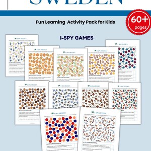 SWEDEN Worksheets Learning Activity Pack for Kids: Homeschool Printable ...