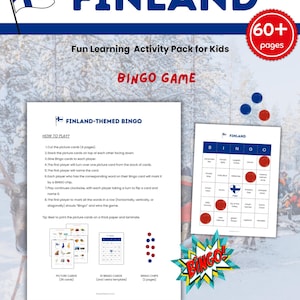 FINLAND Worksheets Learning Activity Pack for Kids: Nordic Printable ...