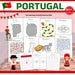 Portugal Learning Activity Pack for Kids (preschool, Kinder ...