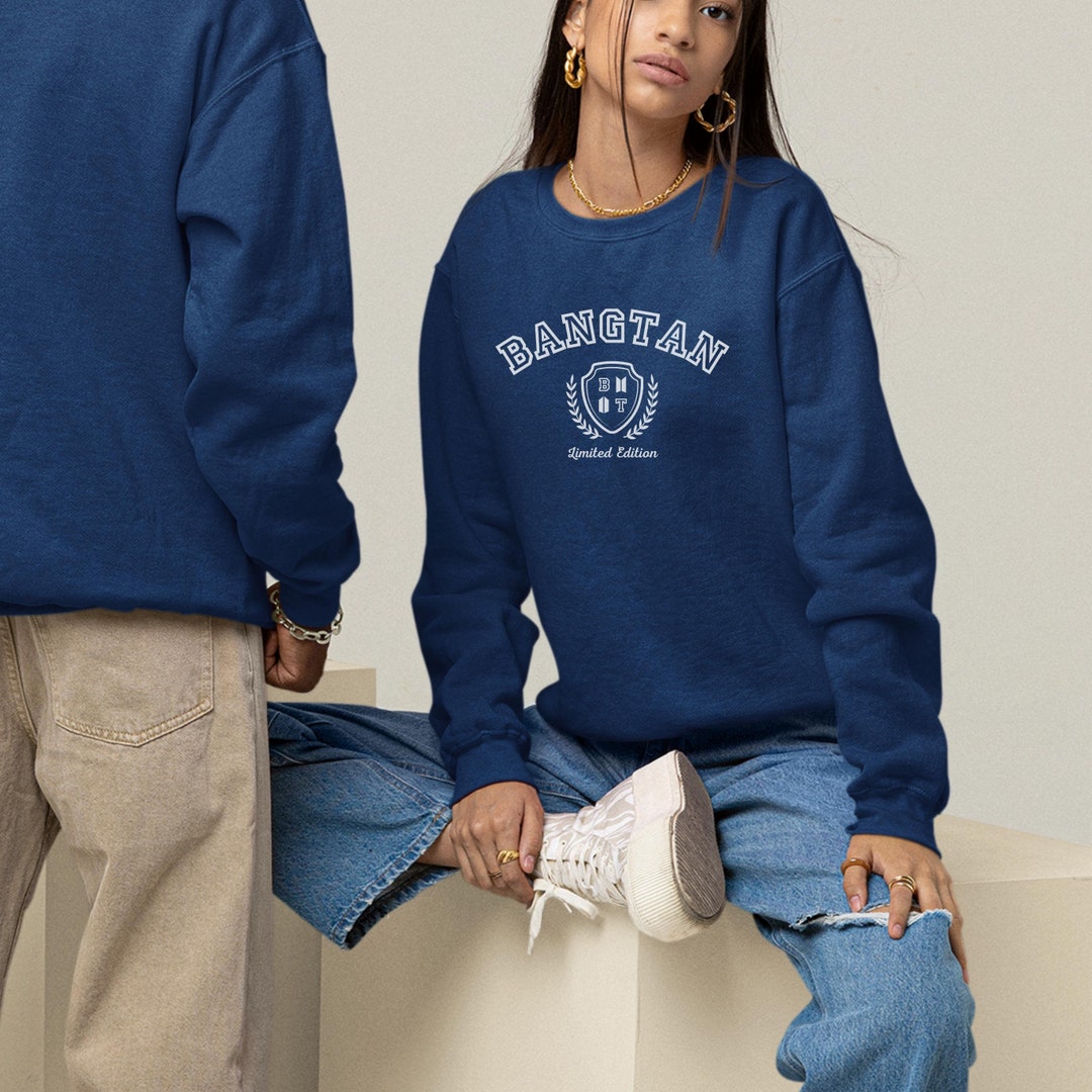 Bangtan University Style Crewneck Sweatshirt, Bts Fan Shirt, BTS Shirt ...