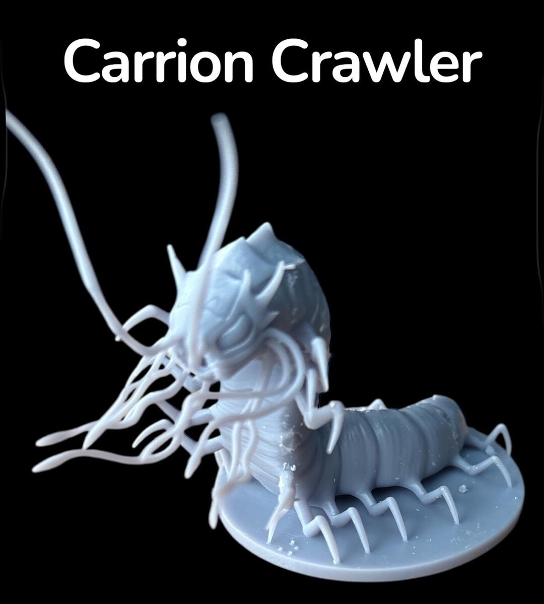 Carrion Crawler | Fantasy Resin Miniature Monster for RPG Encounters - Etsy