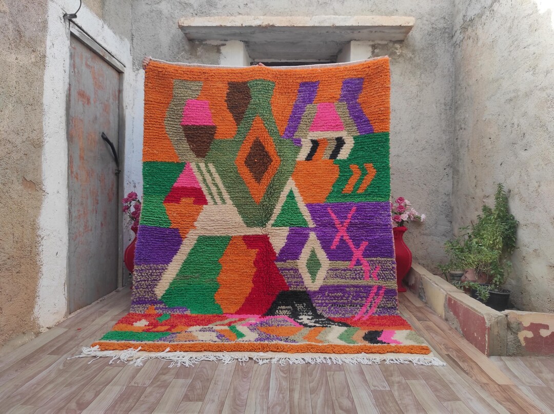 Amazing Moroccan Rug, Morrocan Rug, Handmade Wool Rug, Berber Floor ...