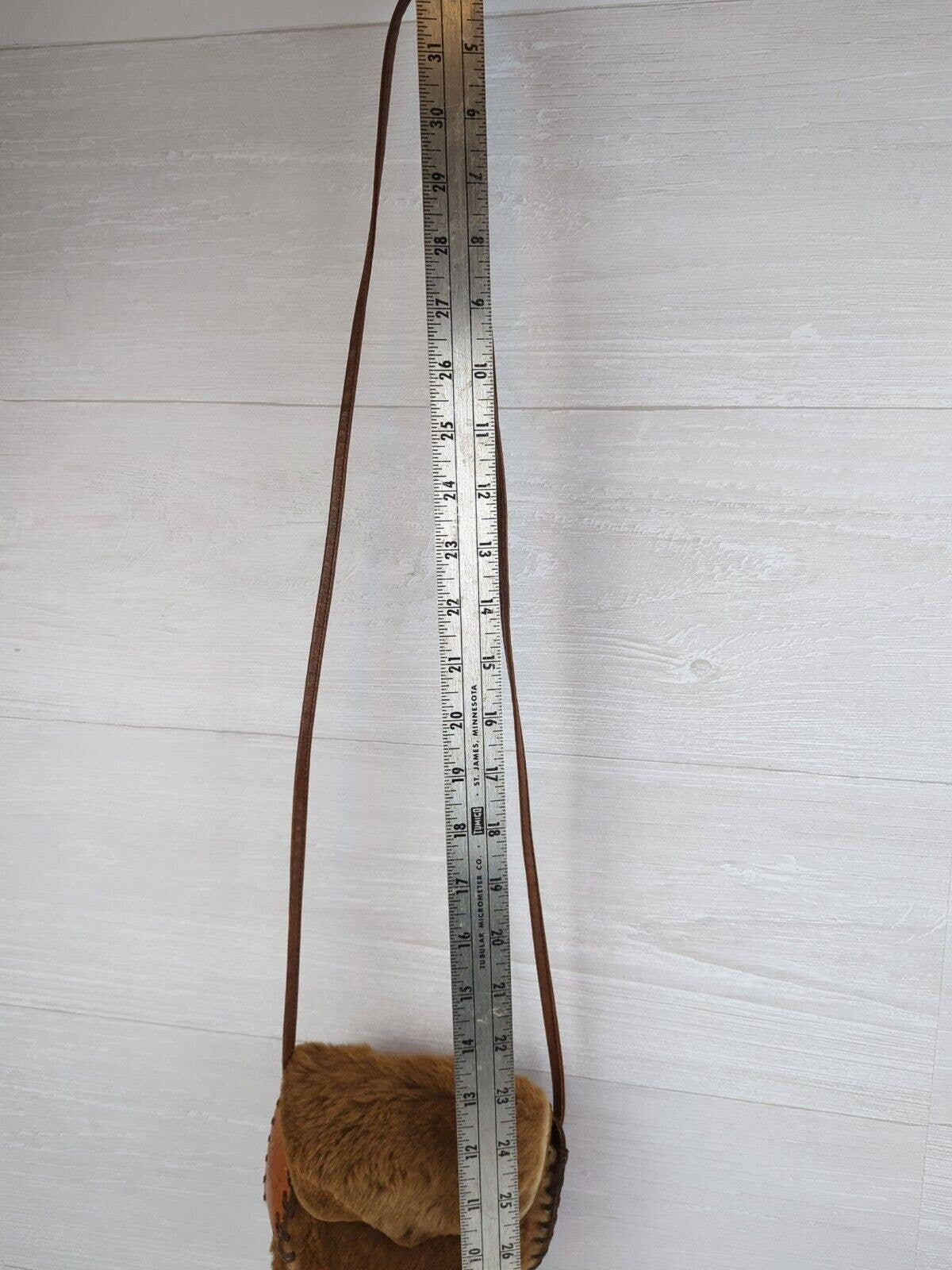 Genuine Kangaroo Fur Logo Australia Brown Leather Women's Crossbody ...