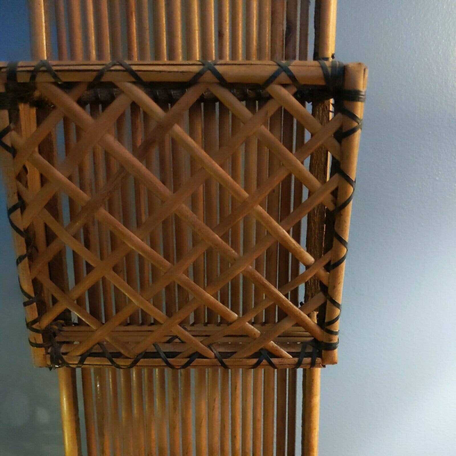 Vintage Rattan Letter Holder, Mid-century Modern, 22 High, Handmade - Etsy