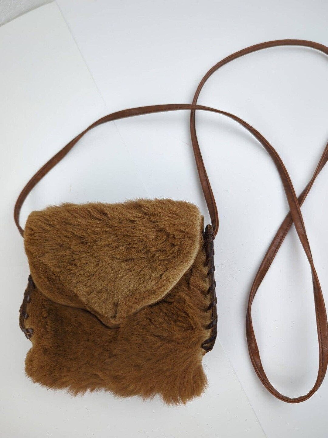 Genuine Kangaroo Fur Logo Australia Brown Leather Women's Crossbody ...