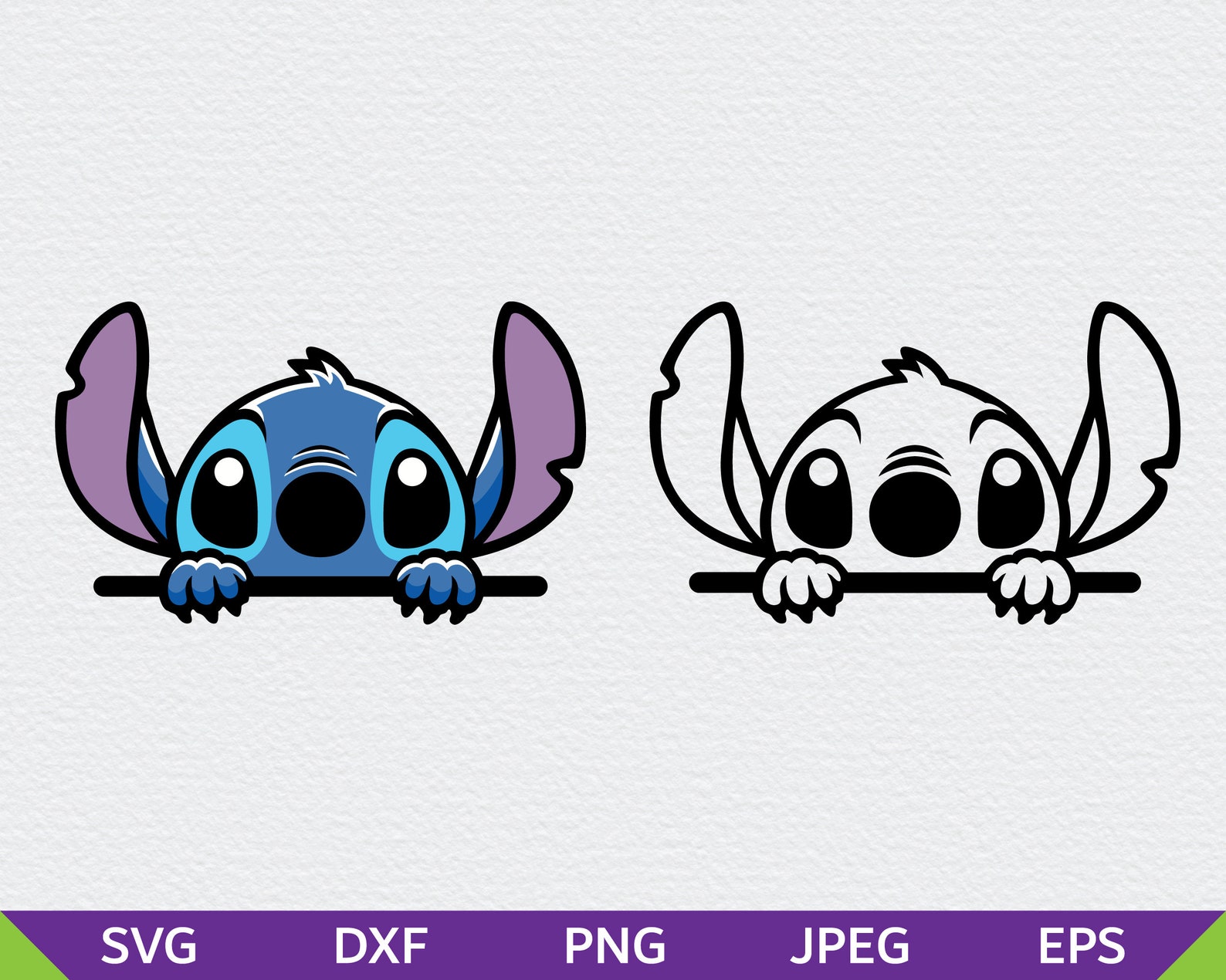 Peeking Stitch Svg, Peeking Stitch Cricut and Silhouette Cut File ...