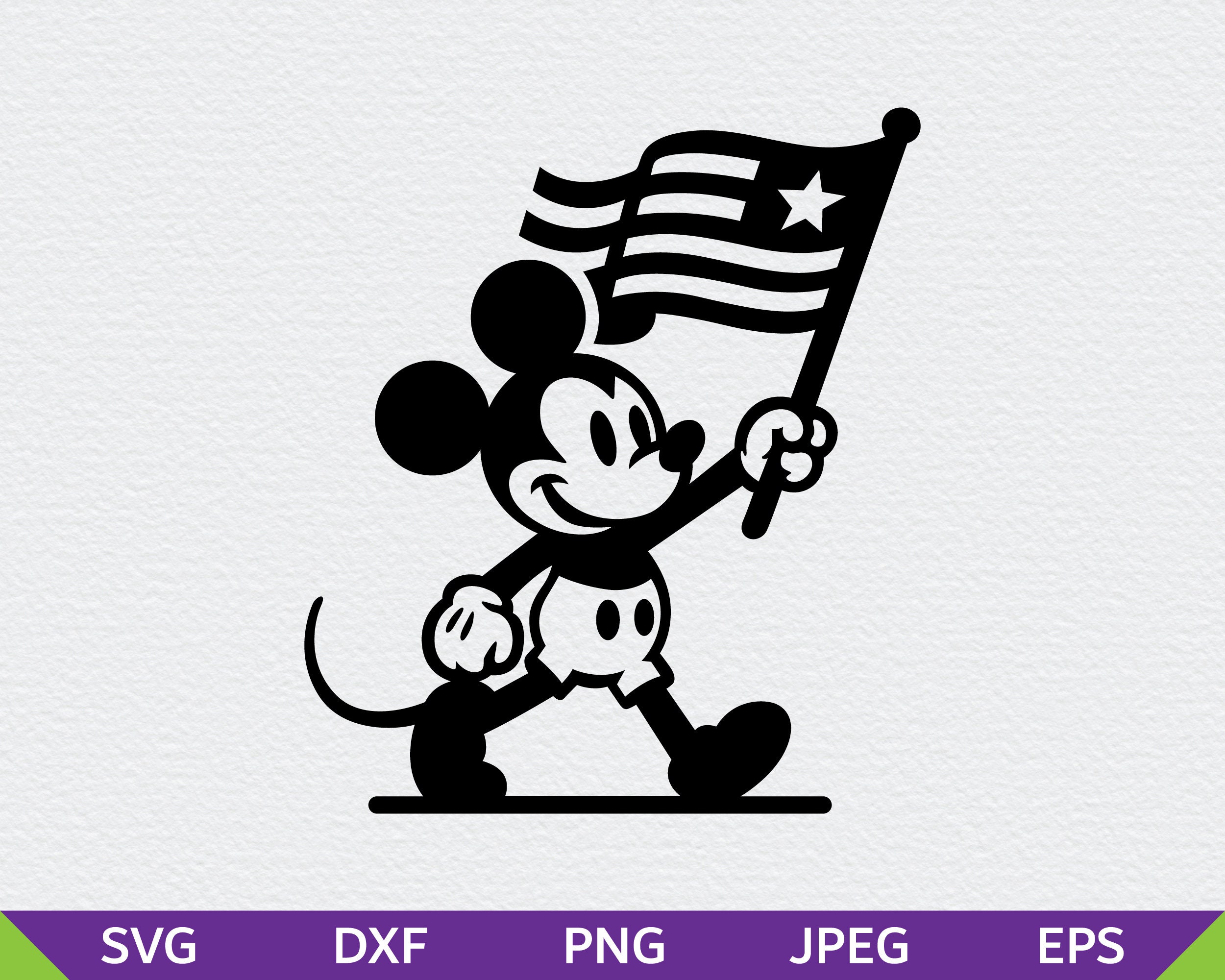 Mouse With American Flag Svg, Mouse With American Flag Cricut and ...