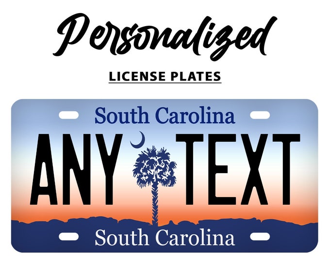 Custom Pennsylvania License Plate Personalized Name Custom Text All 50 ...