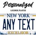 Custom New York License Plate | Personalized Name | Custom | All 50 ...