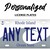 Custom New York License Plate | Personalized Name | Custom | All 50 ...