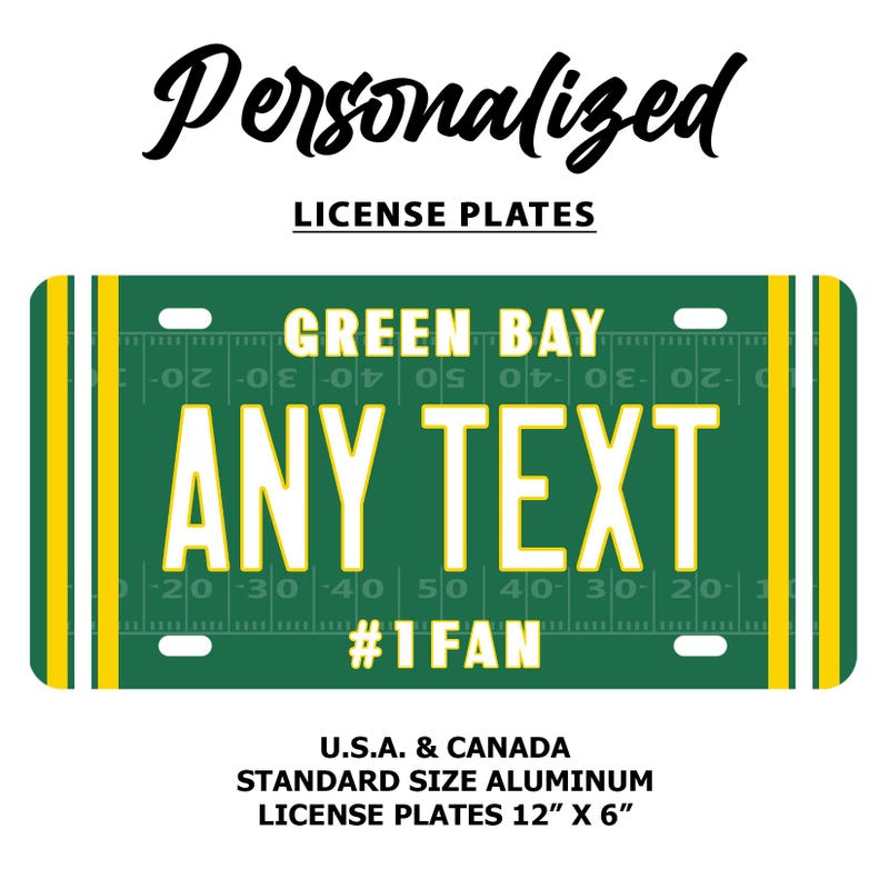 Green Bay License Frame - Etsy