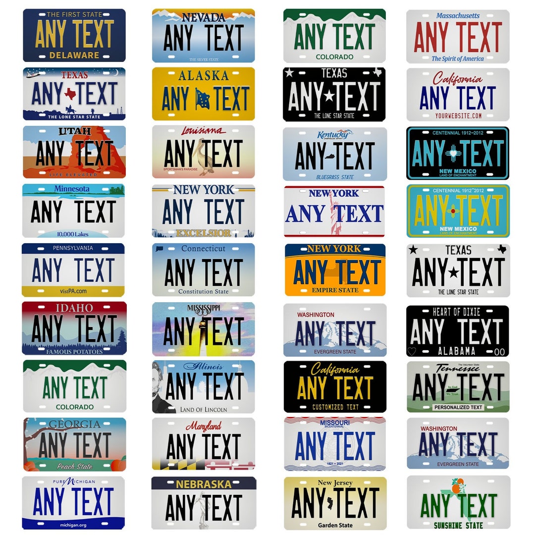 Personalized License Plate | Personalized Name | Customized Text | All ...