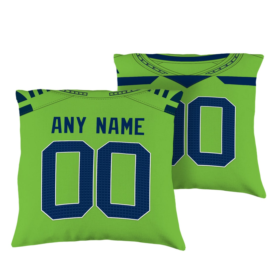 Seattle Seahawks Green Football Pillowcase Jersey Pillow Cover Pillow ...