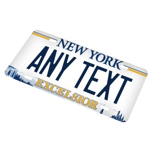 Custom New York License Plate: Personalized Car, Motorcycle, Bicycle ...