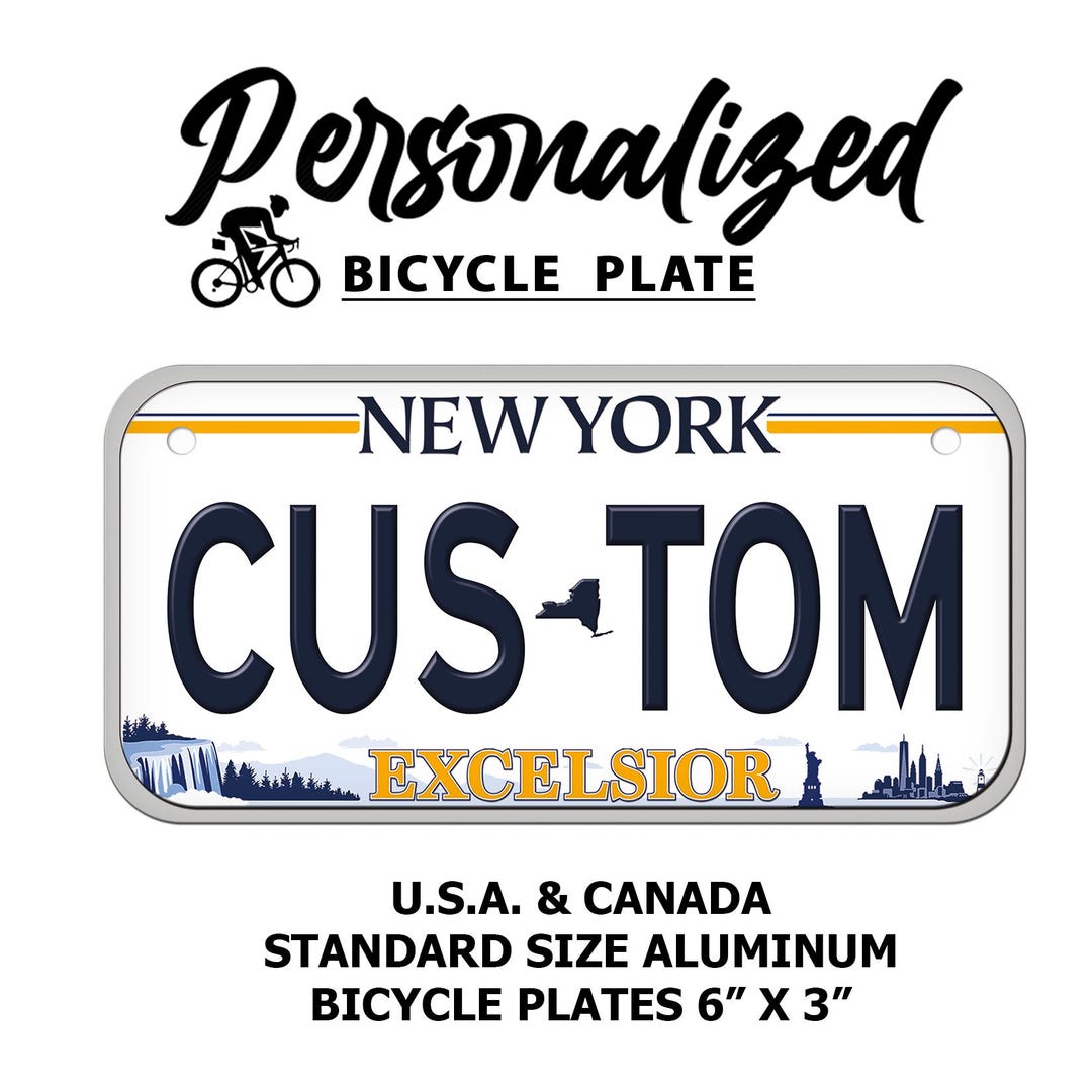 Personalized New York License Plate: Custom Mini State Name Plate (3"x6 ...
