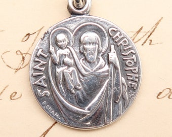 St Christopher Scapular Medal Patron of Travelers | Etsy