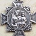 St Joseph Cross Medal - Sterling Silver Antique Replica - Patron of ...