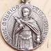 St Medard Medal Sterling Silver Antique Replica Patron of Good Weather ...