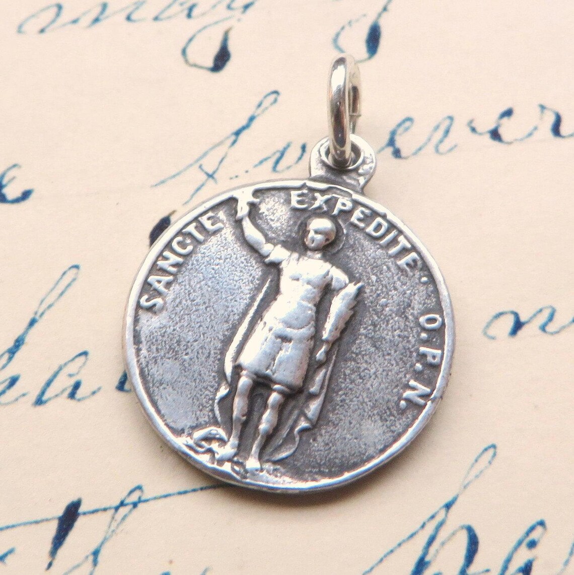 St Expedite Medal Patron of Procrastinators Sterling | Etsy