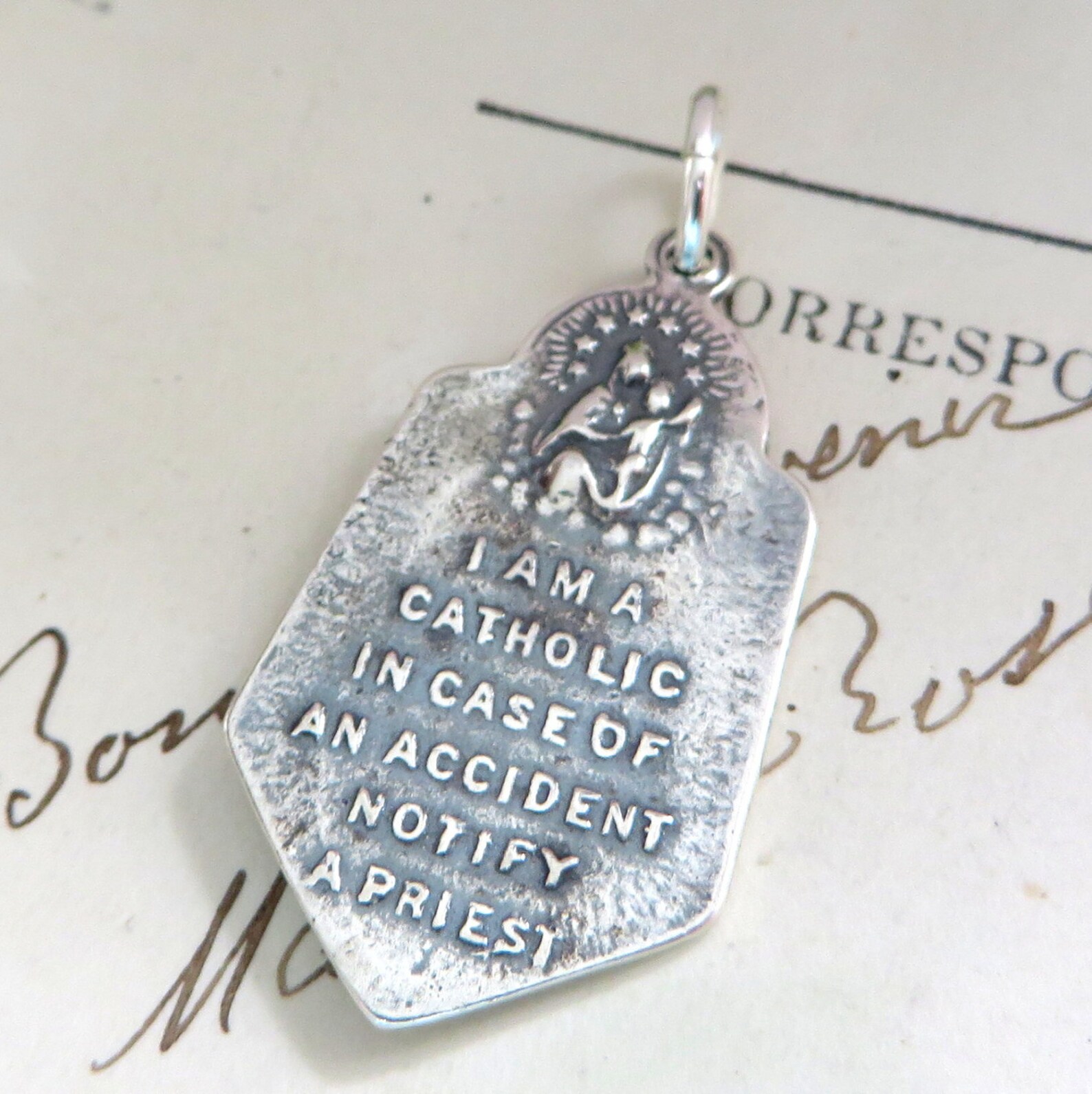 St Christopher Scapular Medal - Patron of Travelers, Lifeguards and ...