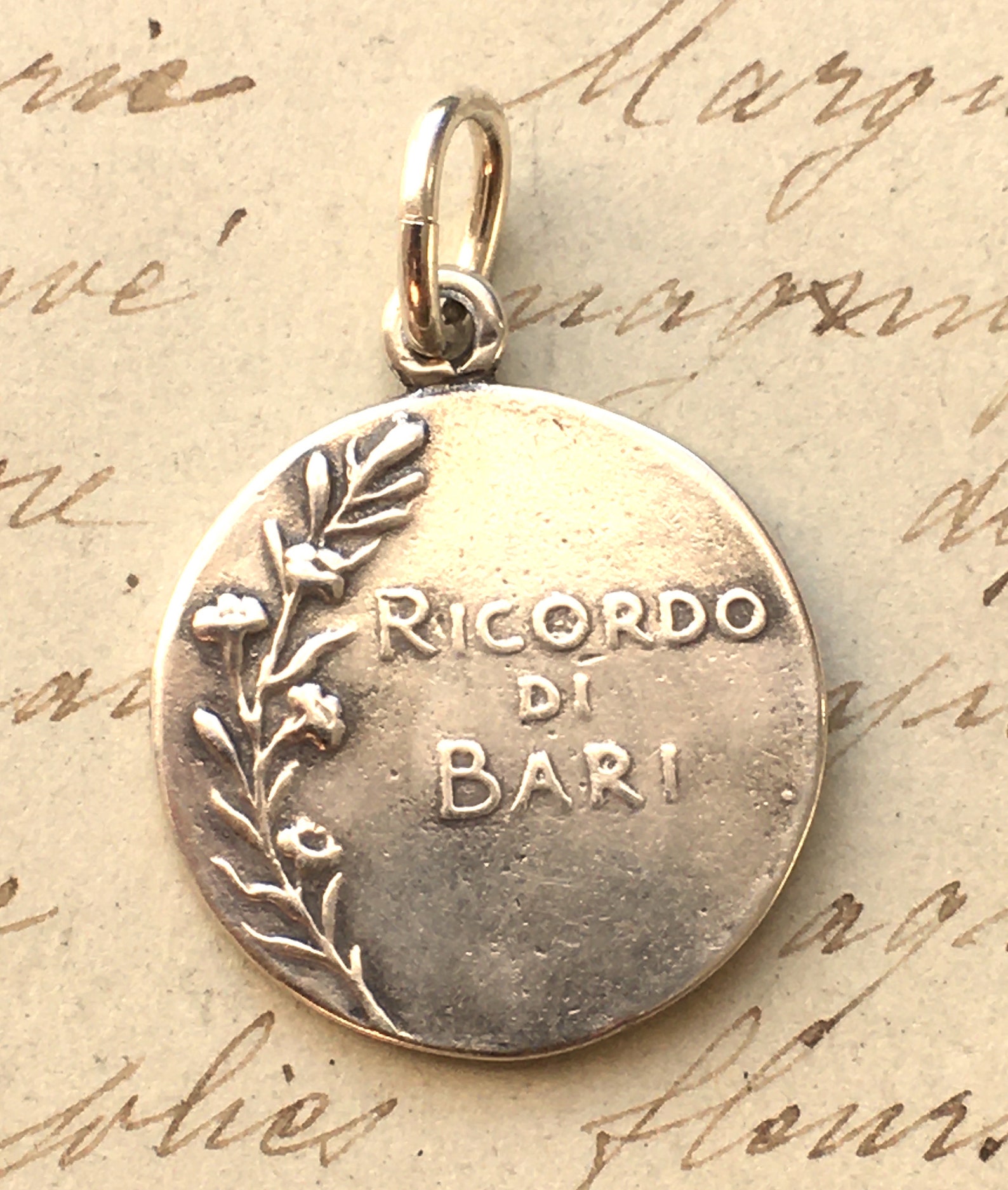 St Nicholas Medal - Sterling Silver Antique Replica - Patron of ...