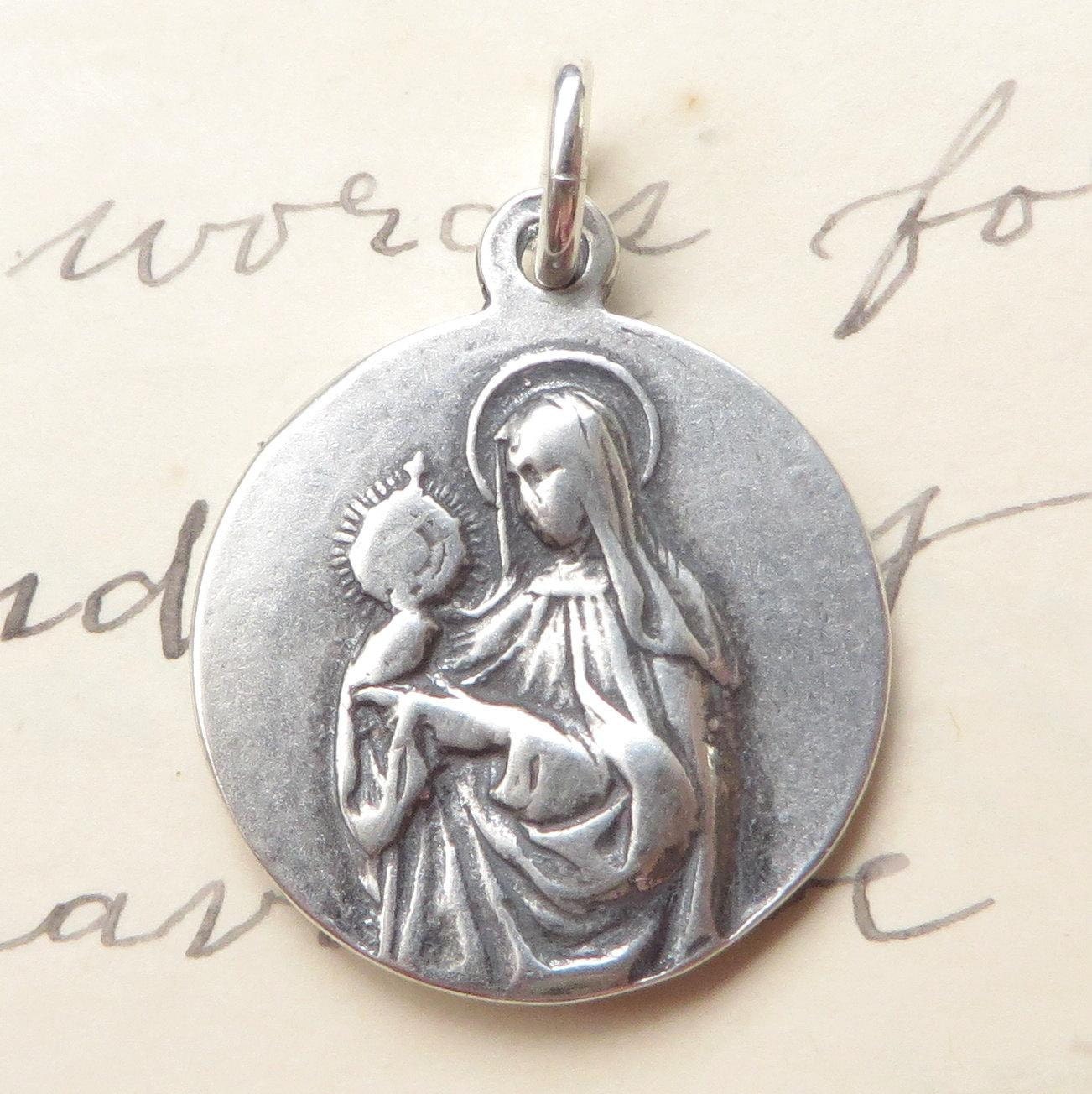 St Francis of Assisi / St Clare Medal Sterling Silver | Etsy