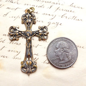Victorian Bronze Crucifix - Antique Replica - Etsy
