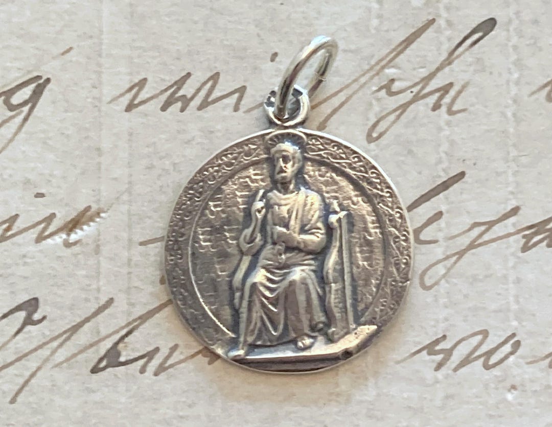 St Peter Medal – Sterling Silver Antique Replica – Patron of Papacy ...