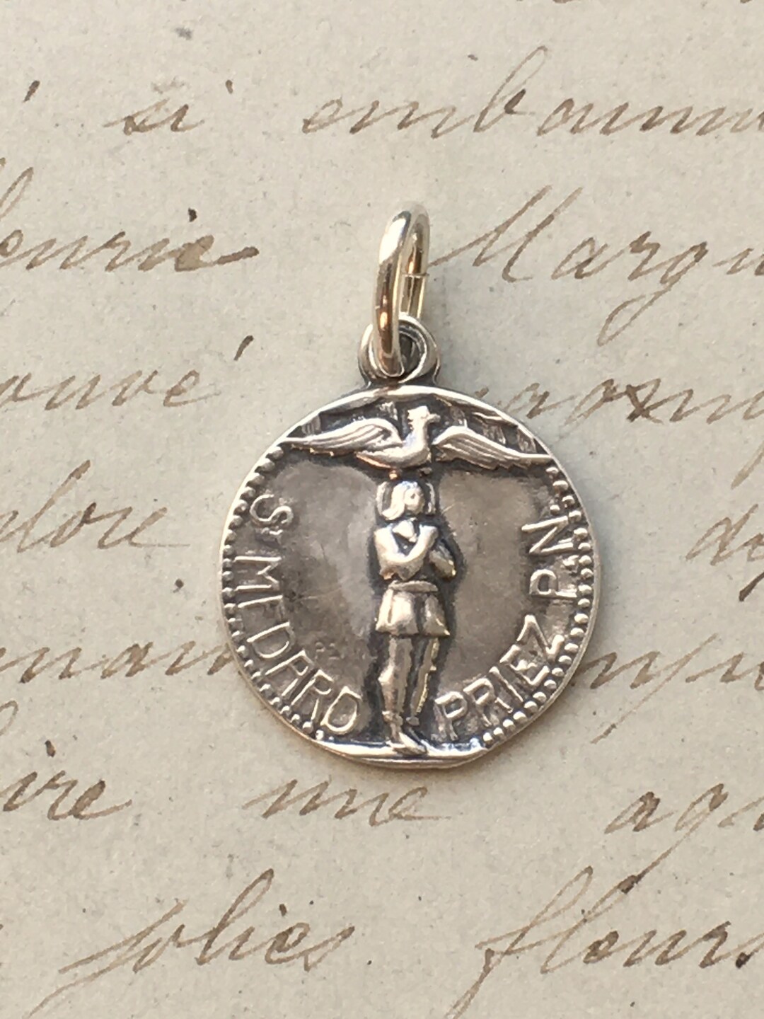 St Medard Medal - Sterling Silver Antique Replica - Patron of Good ...
