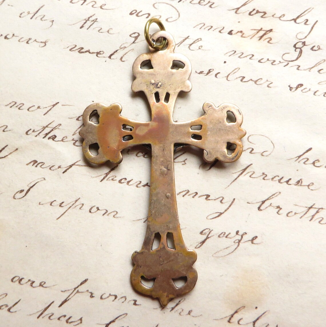 Victorian Bronze Crucifix - Antique Replica - Etsy