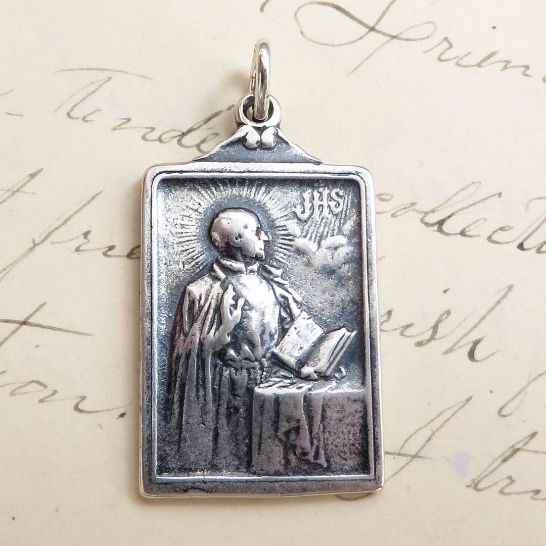 St Ignatius of Loyola Medal - Patron of Soldiers and Jesuits - Sterling ...