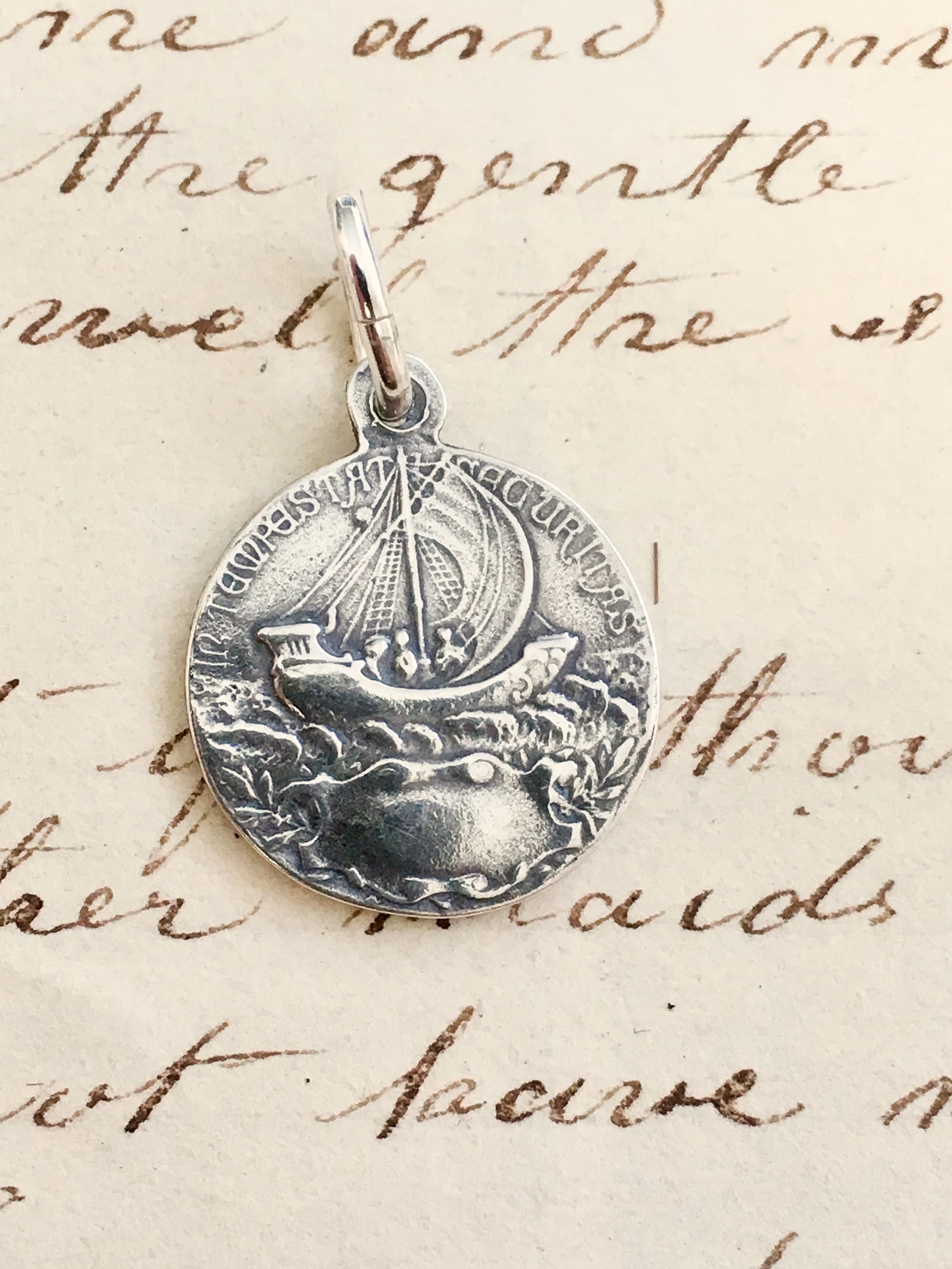 St George Medal Sterling Silver Antique Replica Patron of | Etsy