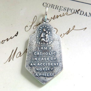 St Christopher Scapular Medal - Patron of Travelers, Lifeguards and ...