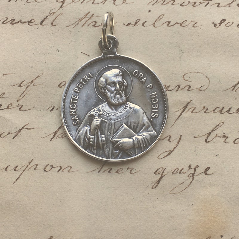 St Peter Catholic Necklace - Etsy