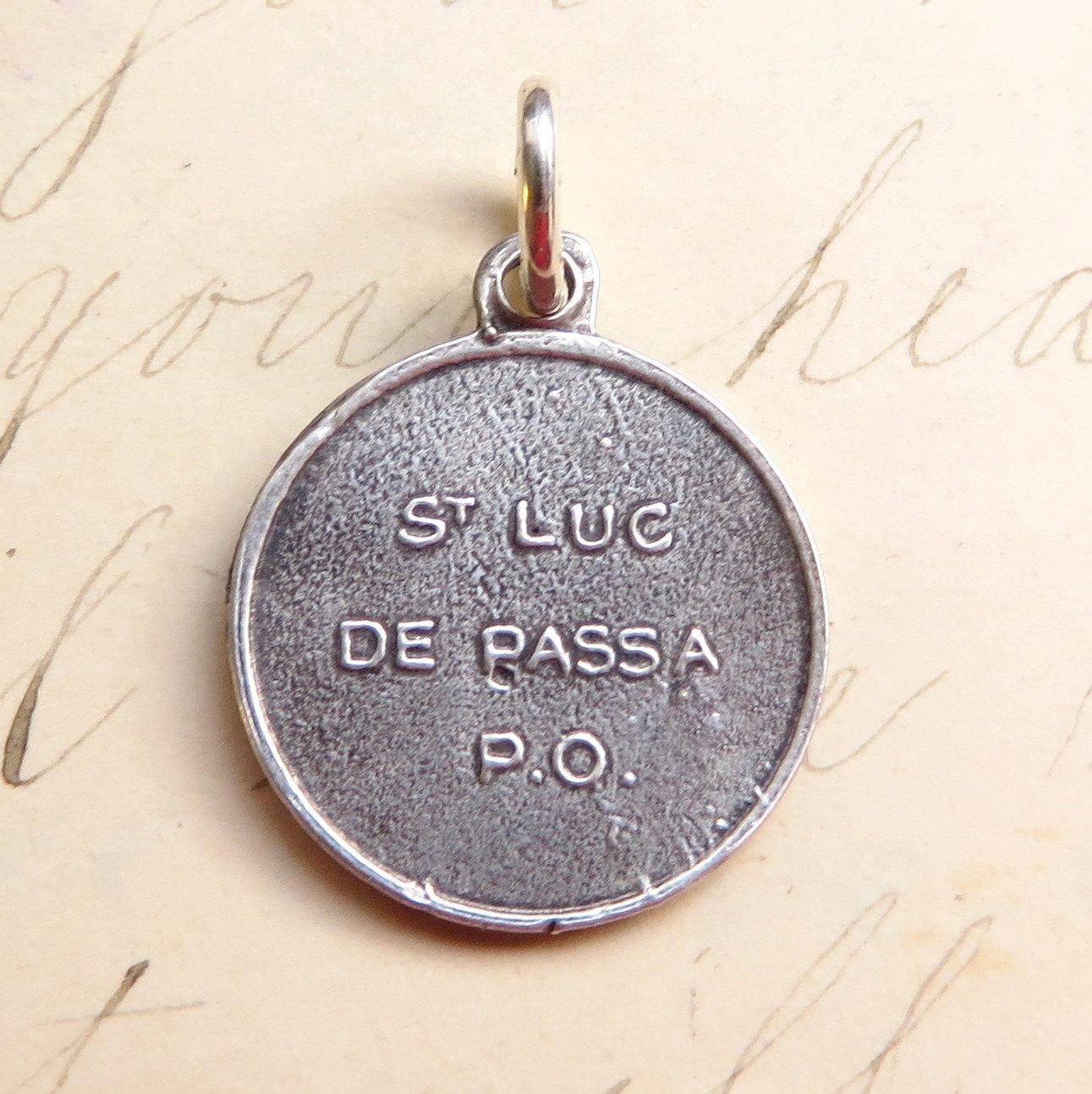 St Luke Medal Sterling Silver Antique Replica Patron of - Etsy