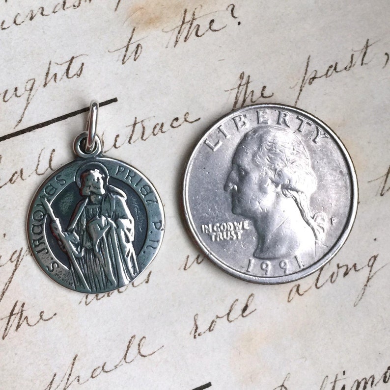 St James Medal - Patron of Arthritis and Pharmacists - Sterling Silver ...