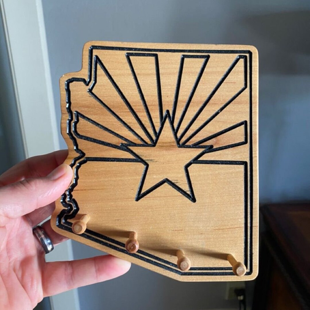 Arizona Plaque and Key Holder - Etsy