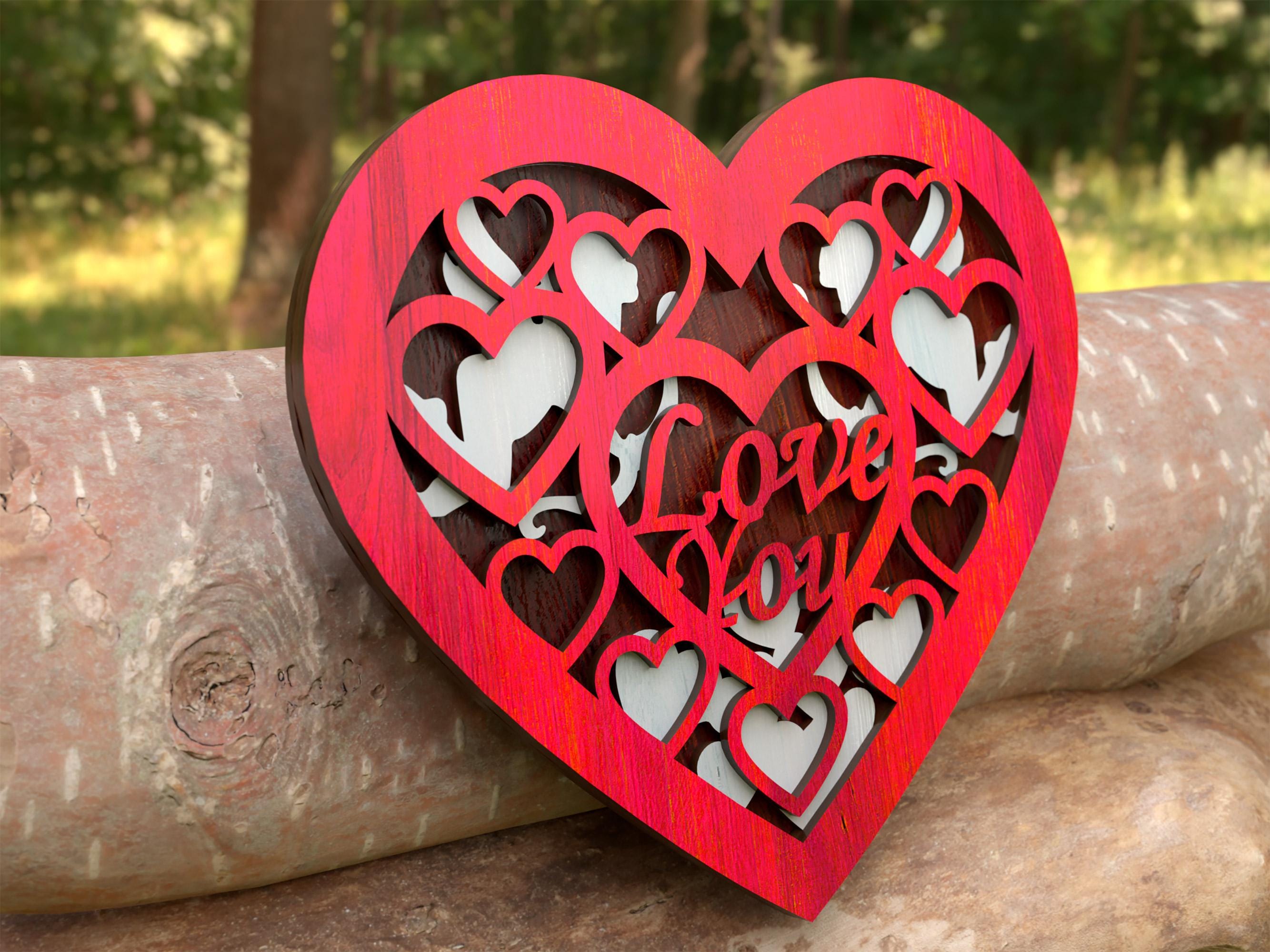 Love SVG, Valentine Svg Laser Cut Files - Etsy