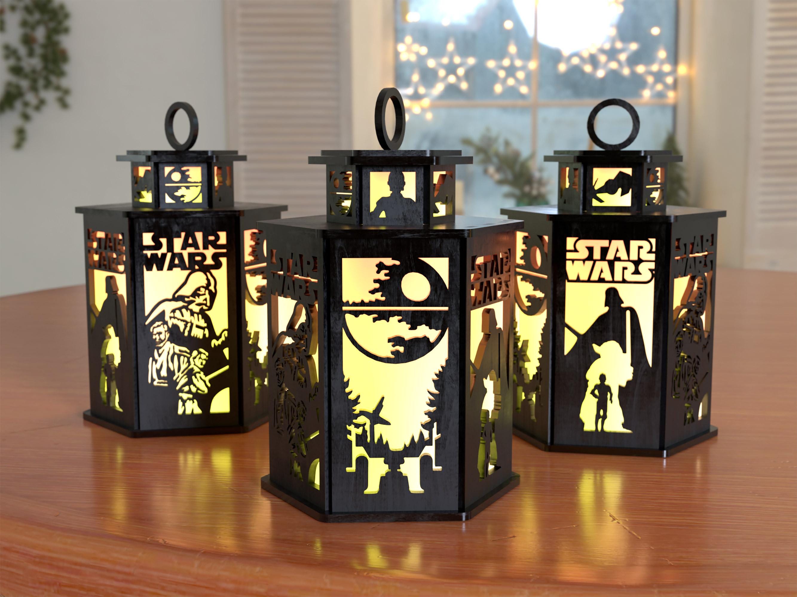 Characters Lamp Night Light Lantern Decoration SVG Laser - Etsy