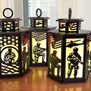 Soldier Lamp Night Light Lantern Decoration SVG Laser - Etsy