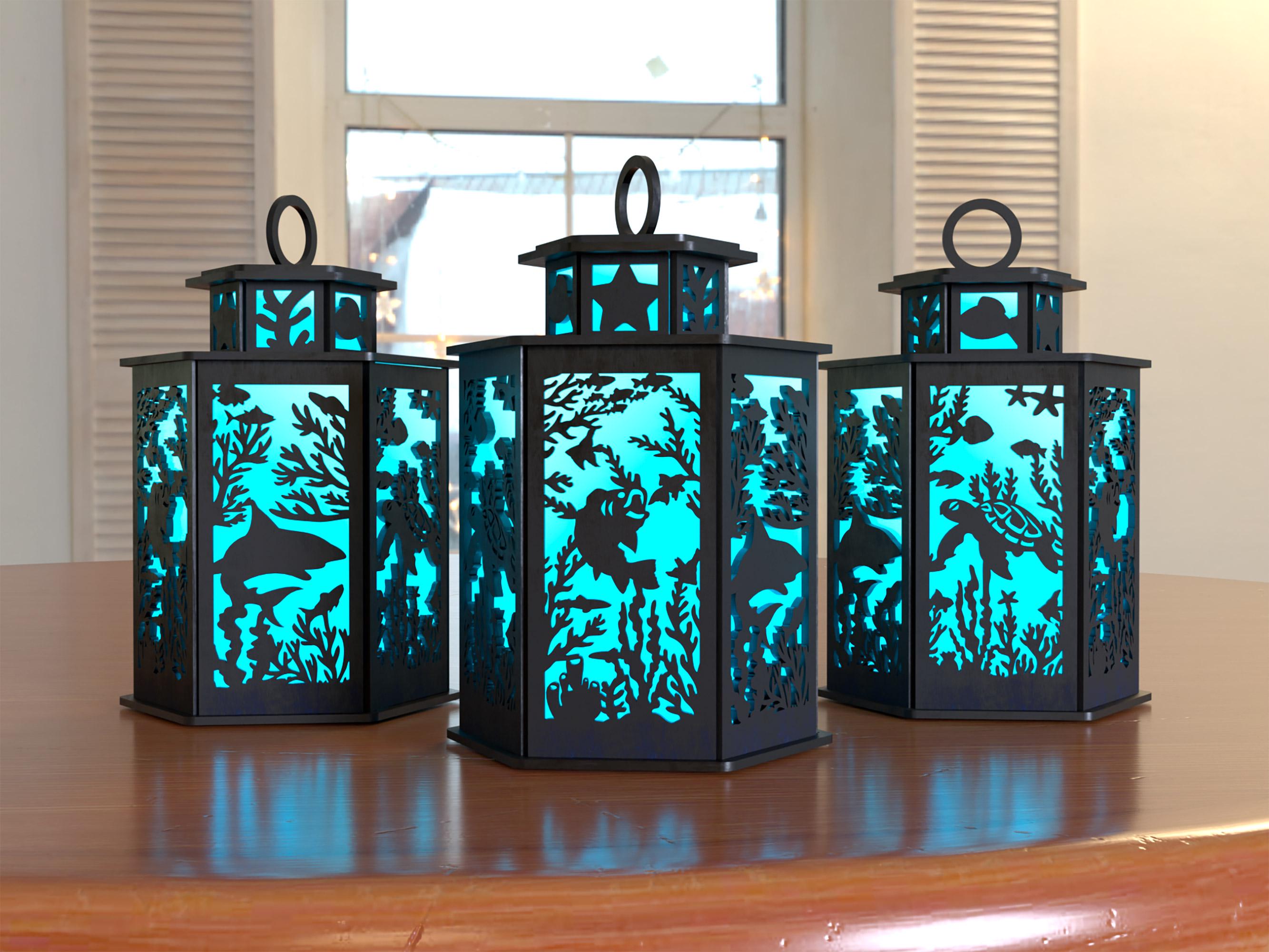 Ocean Dreams Lamp Night Light Lantern Decoration Svs Laser - Etsy