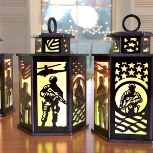 Soldier Lamp Night Light Lantern Decoration SVG Laser - Etsy