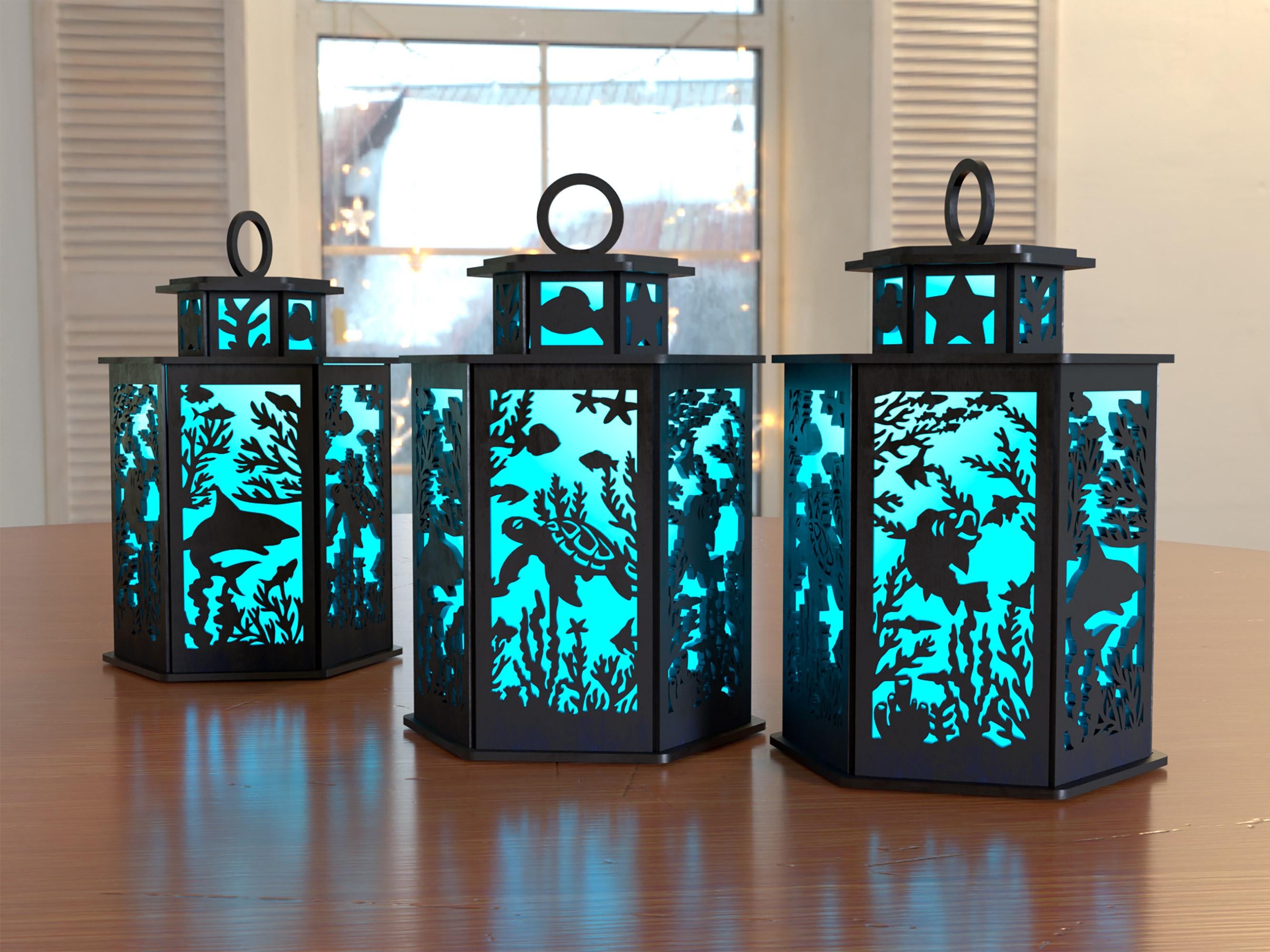 Ocean Dreams Lamp Night Light Lantern Decoration Svs Laser - Etsy