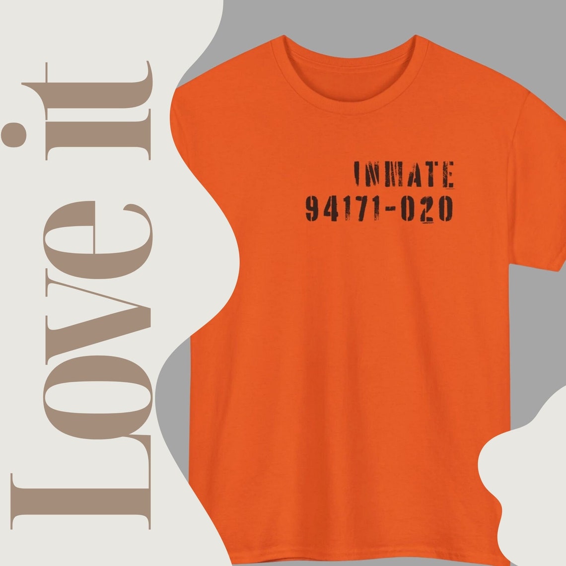 Inmate Shirt - State Prison Inmate Shirt With Number Costume, Unisex ...