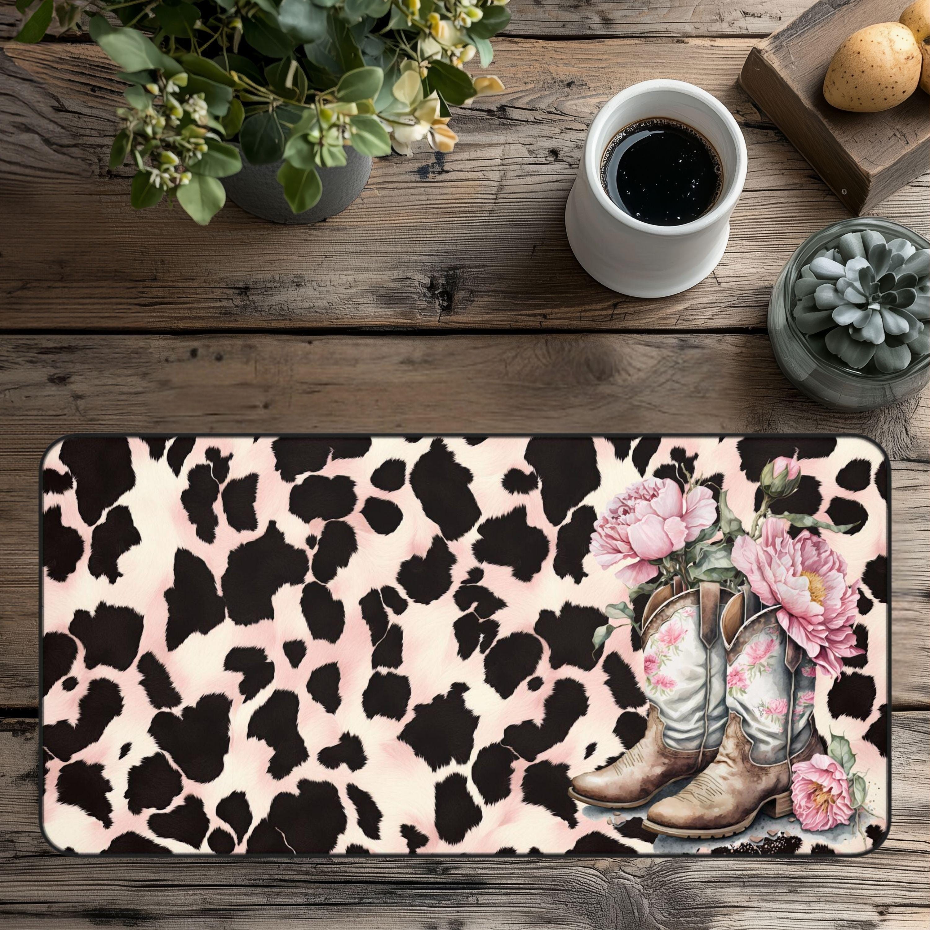 Cowgirl Desk Mat, Western Office Decor, Rodeo Cowgirl Desk Pad, Horse ...