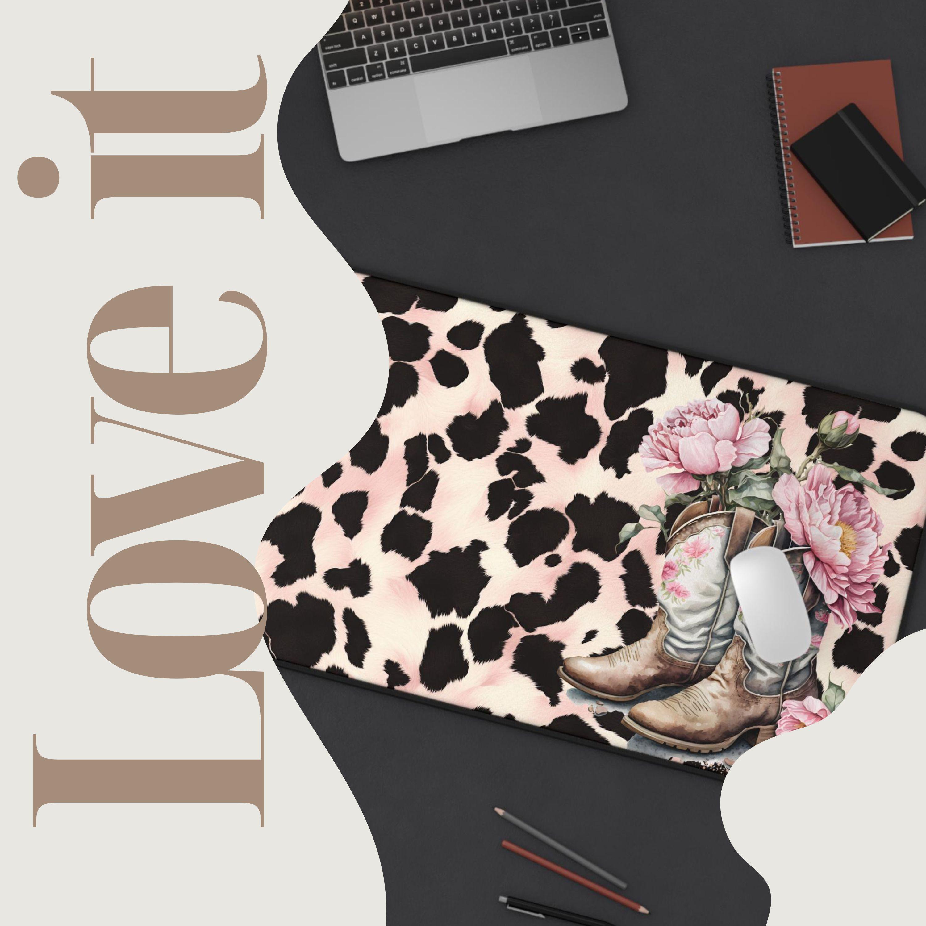 Cowgirl Desk Mat, Western Office Decor, Rodeo Cowgirl Desk Pad, Horse ...