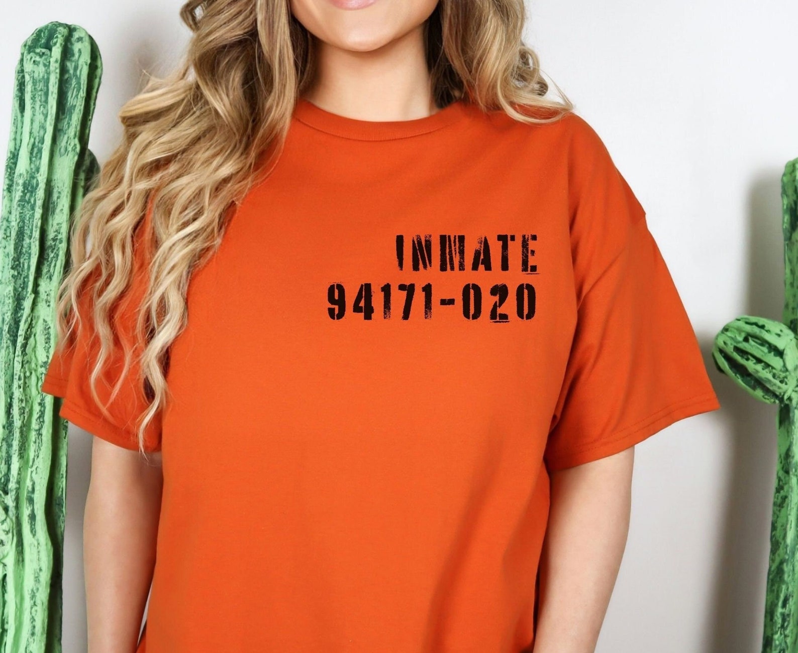 Inmate Shirt - State Prison Inmate Shirt With Number Costume, Unisex ...