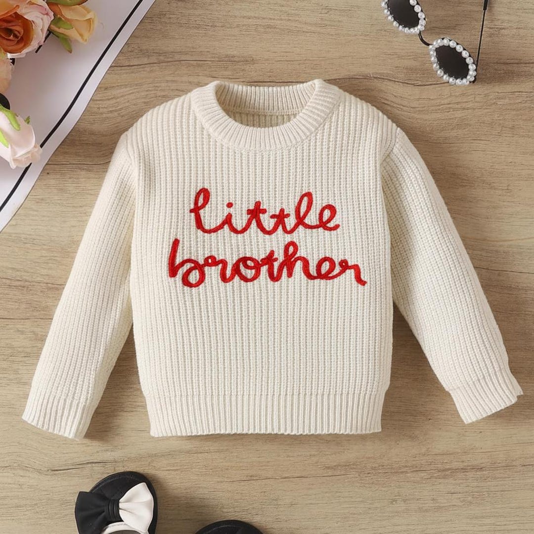 Personalized Sibling Sweater–custom Embroidery for Big Brother,big ...