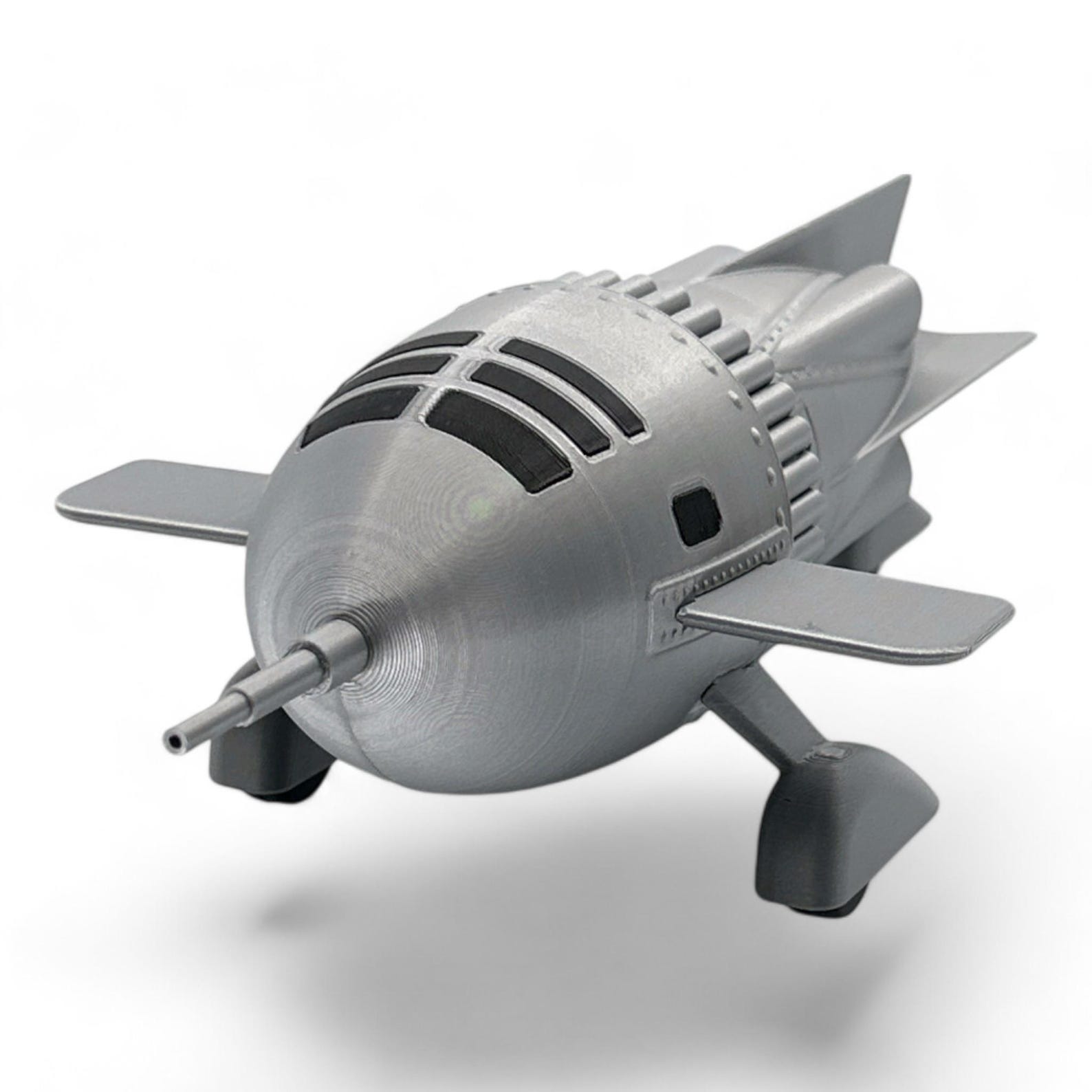 Flash Gordon Rocket Ship 3D Printed, Dr Zarkov Retro Sci-fi Replica ...
