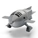 Flash Gordon Rocket Ship 3D Printed, Dr Zarkov Retro Sci-fi Replica ...